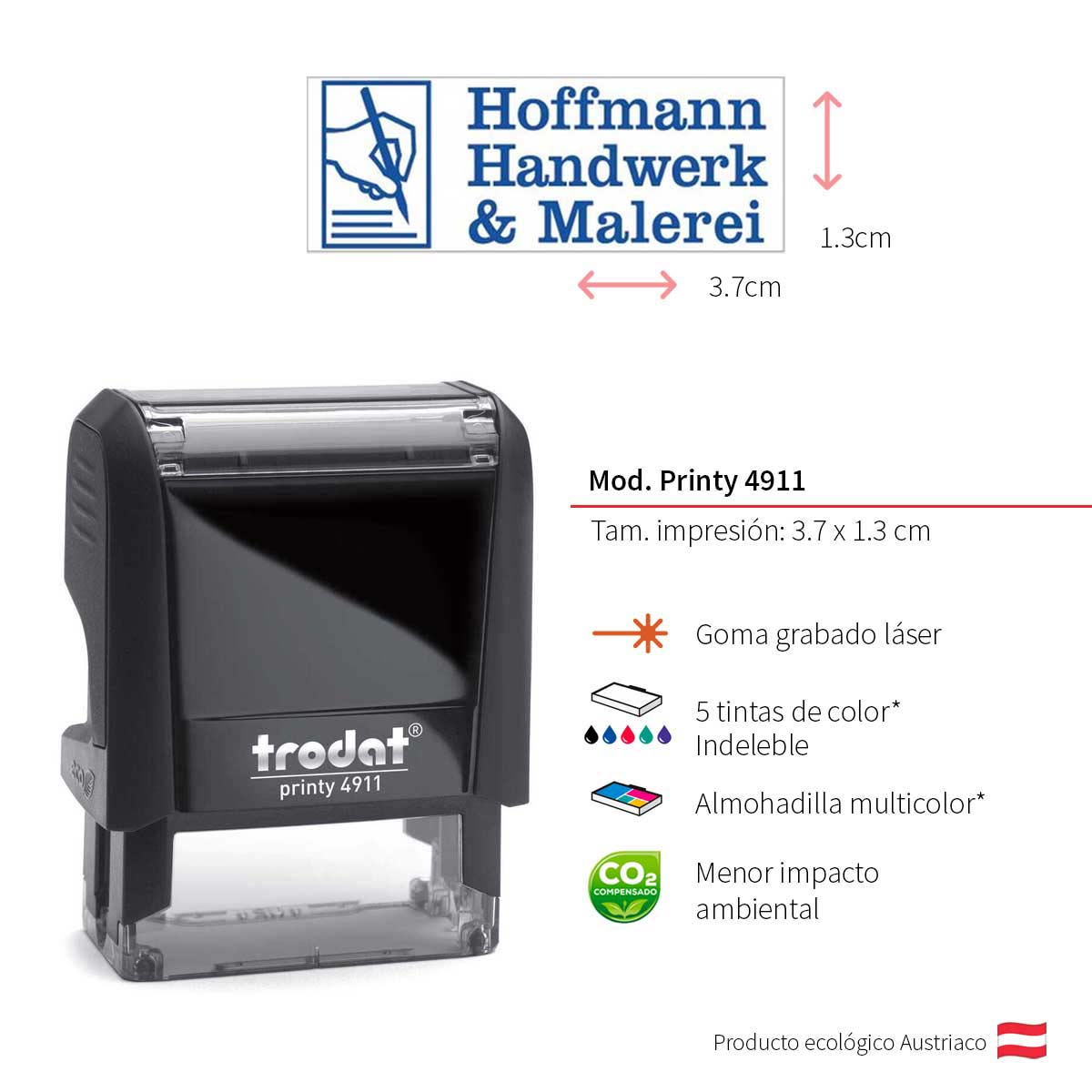 Sello 4911 3.7x1.3cms Automático Autoentintable - Publistore